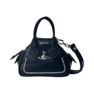 Vivienne Westwood Yasmine Handtasche aus Saffianoleder - - Bags - Damen - Schwarzk - ONE SIZE