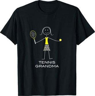 Whyitsme Design Lustige Tennis-Oma f&uuml;r Damen T-Shirt