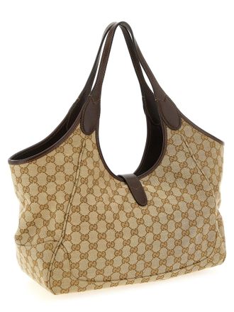 Gucci Womens Tote Beige Polyester Cotton Polyamide