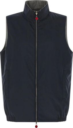 Kiton Homme, Vestes, Bleu, Taille: 3XL Double Face Nylon Vest