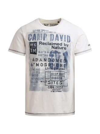 Camp David Rundhalsshirt aus Baumwolle