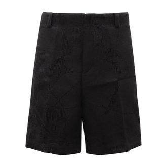 Armani H&auml;kelshorts mit Effetto-Modell - - Shorts - Herren - Schwarzk - XL