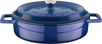 Lava Lava Mehrzweck-Schmortopf aus Gusseisen, 2,9 l 2 1/2 Quart kobaltblau