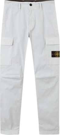 Stone Island Homme, Pantalons, Gris, Taille: W33 Pantalon en Twill de Coton Stretch