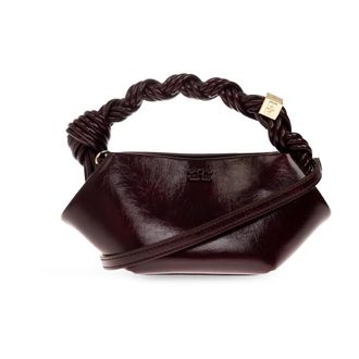 Ganni Bou Mini Deep Shine Umh&auml;ngetasche - - Bags - Damen - Rot - ONE SIZE