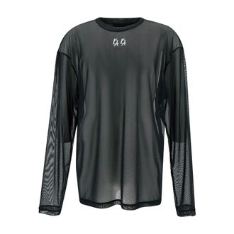 44 Label Group Homme, Tops, Noir, Taille: M Haut &agrave; manches longues en cachemire