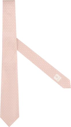 Boggi Milano Homme, Accessoires, Rose, Taille: ONE Size Cravate Formelle en Soie &agrave; Micro-Motifs