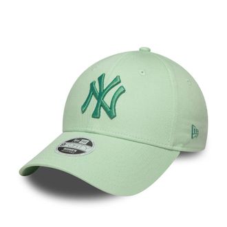 New Era 9Forty Damen Cap - METALLIC New York Yankees gr&uuml;n