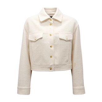 Pinko Gelato Tweed Jacke - - Jackets - Damen - Wei&szlig; - S