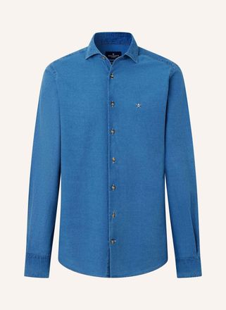 Hackett Freizeithemd Ess Mid Denim blau