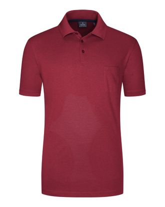 Ragman Glattes Poloshirt mit Brusttasche und Logo-Stickerei in