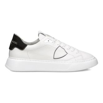 Philippe Model Wei&szlig;e Kalbsleder Sneakers - - Shoes - Herren - Wei&szlig; - 42 EU