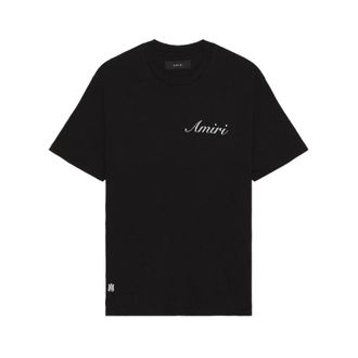 Amiri Script Logo T-Shirt - - Tops - Herren - Schwarzk - S