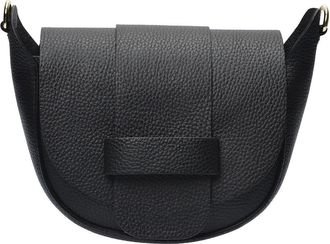 Anna Luchini Schwarz Rindsledertasche