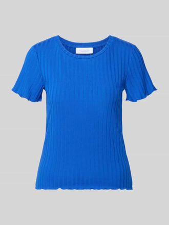 Rich & Royal Slim Fit T-Shirt aus Viskose-Mix mit Strukturmuster
