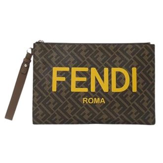Fendi Pochette Zucca Pre-owned - Homme - Pre-owned - Brun - Taille: ONE Size