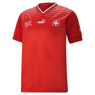Puma Herren Seizoen 2022/23 Official Home T Shirt, Puma Red-puma White, XL EU