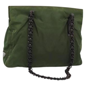 Prada Pre-owned Tote Bag - - Pre-owned - Damen - Gr&uuml;n - ONE SIZE