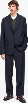 Arket Leichter Wollblazer -Blau