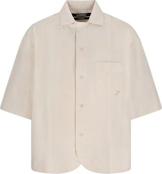 Jacquemus Homme, Chemises, Beige, Taille: L La Chemise Paysan