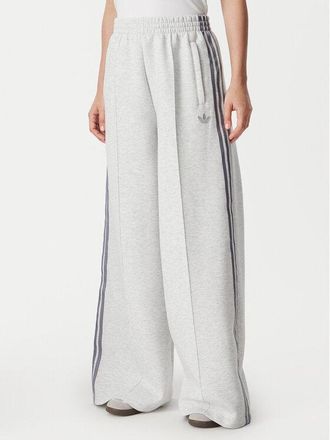 adidas Jogginghose Spacer HY8044 Hellgrau Wide Leg