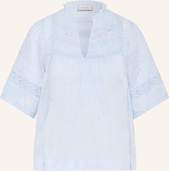 Neo Noir Neo Noir Blusenshirt Siama Mit Spitze blau