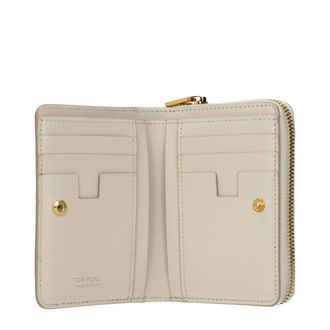 Tom Ford Crocodile-Embossed Leather Wallet - Beige