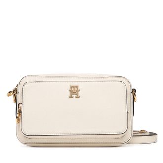 Tommy Hilfiger Handtasche Tommy Hilfiger Th Icon Camera Bag AW0AW18120 Écru