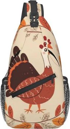 Generic Sac &agrave; bandouli&egrave;re Turquie en &eacute;rable et feuille d&eacute;rable - Sac &agrave; dos de voyage pour homme - Sac &agrave; dos de randonn&eacute;e