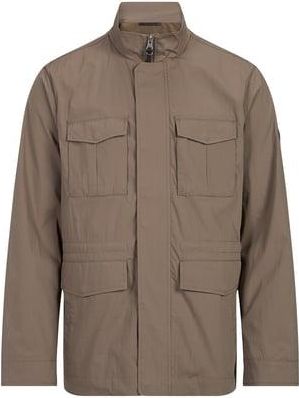 Hackett Veste saharienne en coton m&eacute;lang&eacute;