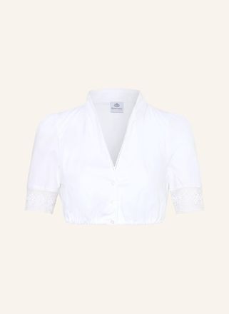 Hammerschmid Hammerschmid Dirndlbluse Amelie Mit Spitze weiss