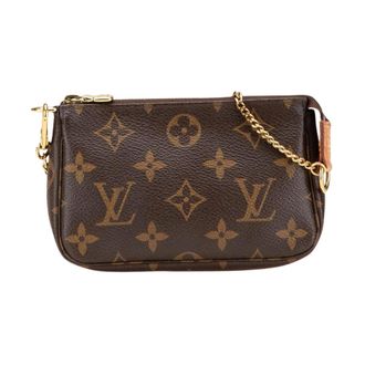 Louis Vuitton Pre-owned Monogram Mini Pochette Accessoires - Femme - Pre-owned - Brun - Taille: ONE Size