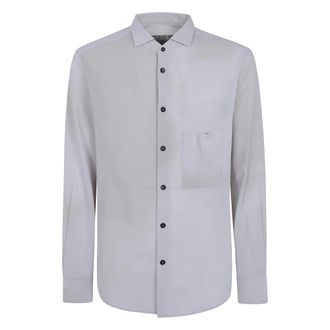 Ziggy Chen Homme, Chemises, Gris, Taille: L Chemise &agrave; petit col