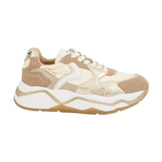 Voile Blanche Baskets Beige en Daim et Nylon - Femme - Chaussures - Beige - Taille: 36 EU