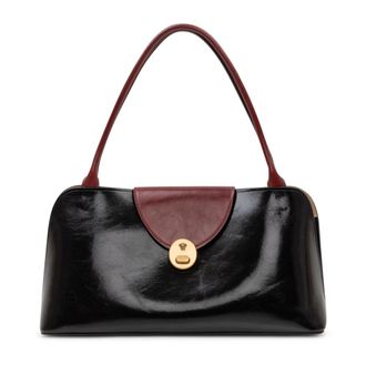 Versace Vivian Leder Schultertasche - - Bags - Damen - Schwarzk - ONE SIZE