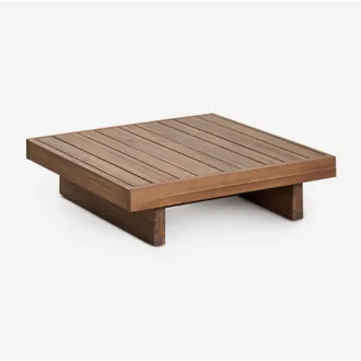 Sklum Sklum - Quadratischer Couchtisch Dailin 75x75 cm aus Akazienholz Akazie Braun