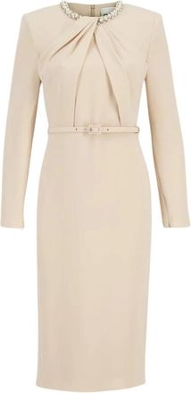 Roland Mouret Femme, Robes, Beige, Taille: 34 FR Midi Robes