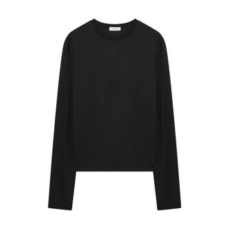 Toteme Femme, Tops, Noir, Taille: 36 FR T-shirt Classique &agrave; Manches Longues