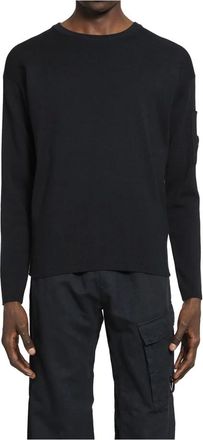 C.P. Company C.p. Company, Homme, Pulls, Bleu, Taille: 2XL Pull en coton Sea Island Lens