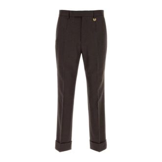 Burberry Wollanzughose nach Ma&szlig; - - Trousers - Herren - Braun - L