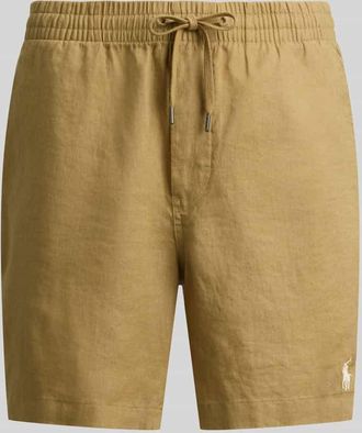 Polo Ralph Lauren Leinenshorts mit Tunnelzugbund und Logo Stitching
