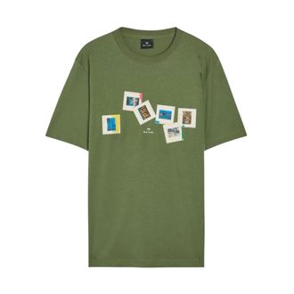 Paul Smith Grafikdruck T-Shirt - - Tops - Herren - Gr&uuml;n - S