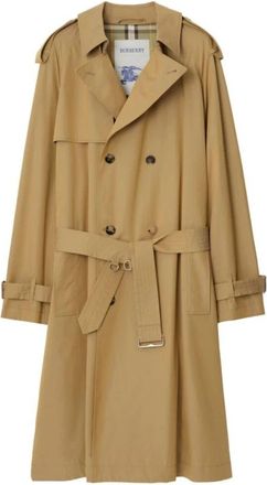 Burberry Vintage Check Beige Mantel - - Coats - Herren - Beige - M