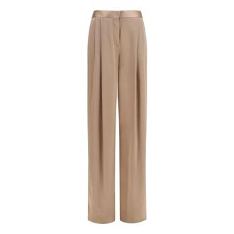 Tom Ford Pantalon droit en soie - Femme - Pantalons - Beige - Taille: 36 FR