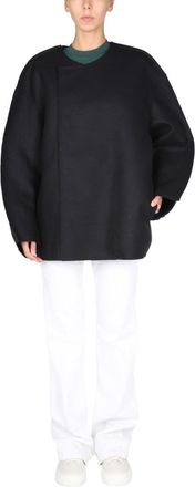 Sunnei Asymmetric Loose-Fit Coat - Blue