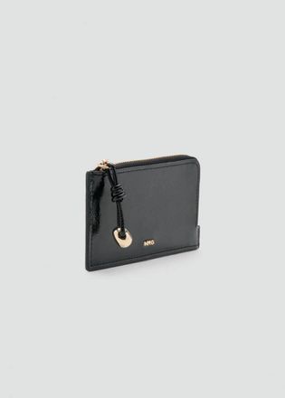Mango Mini porte-cartes avec perles fantaisie noir - Femme - Taille unique - MANGO