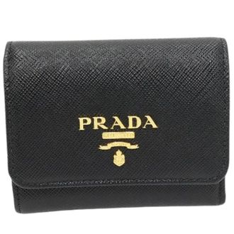 Prada Pre-owned 1Mh043 Saffiano Compact Wallet - - Pre-owned - Damen - Schwarzk - ONE SIZE