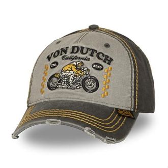 Von Dutch Casquette Baseball Adulte Devant avec Broderie Effet us&eacute; Retro Racer TU