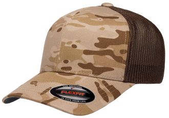 Flexfit Unisex Trucker Cap Verschluss, Multicam Arid/Braun, Einheitsgröße