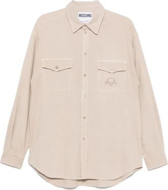 Moschino Homme, Chemises, Beige, Taille: 3XL Casual Chemises